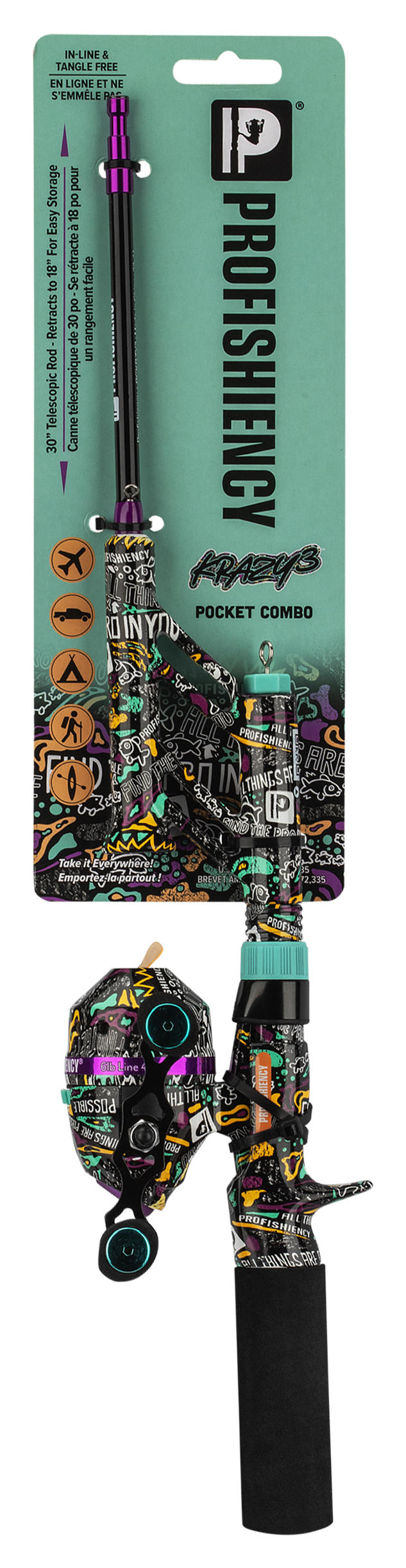 ProFISHiency Krazy 3 Pocket Spincast Combo | Bass Pro Shops